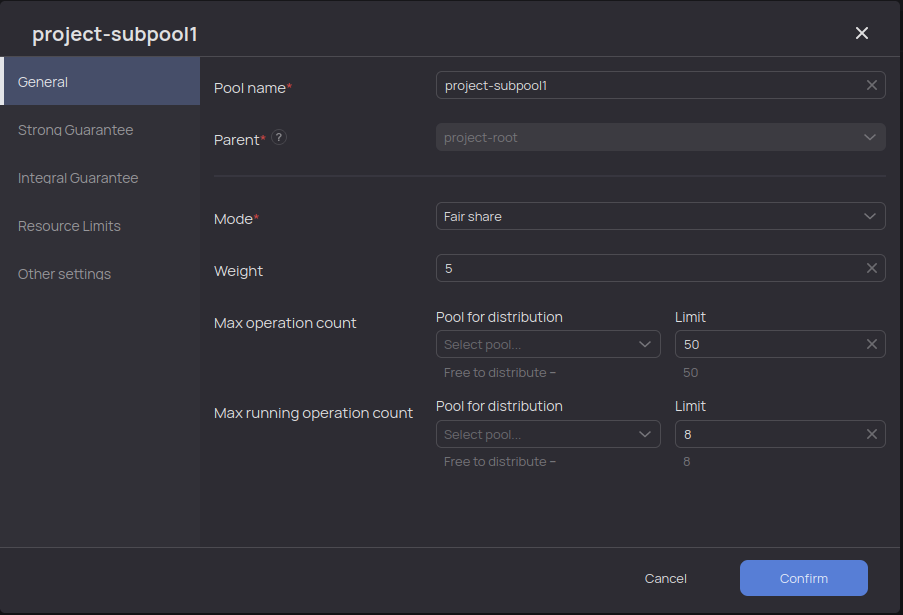 Managing compute pools | YTsaurus