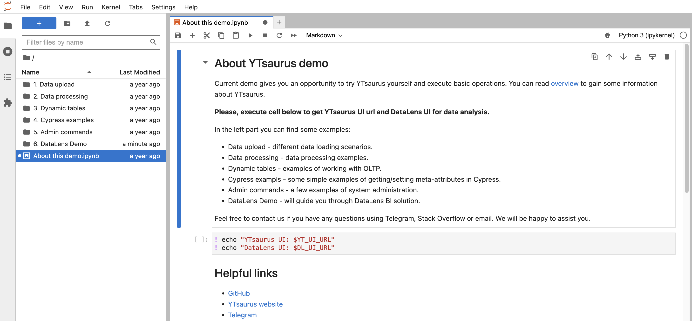 Как попробовать YTsaurus | YTsaurus