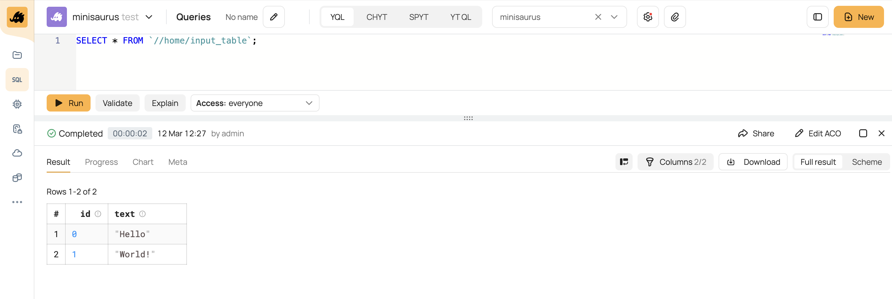 How to try YTsaurus | YTsaurus